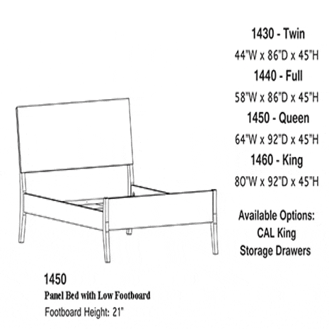 Dover Platform Bed Vermont Furniture | Modern Design Contemporary Furniture