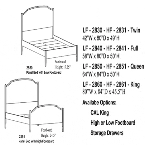 Traditional Panel Bed Vermont Furniture | Modern Design Contemporary ...