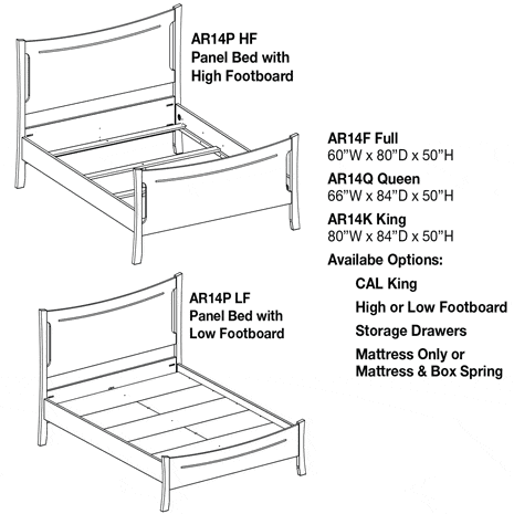 Armstrong Panel Bed Vermont Furniture | Modern Design Contemporary ...