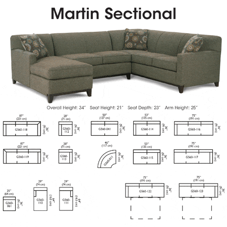 Martin Sectional Vermont Furniture | Modern Design Contemporary Furniture