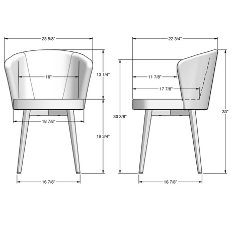 Benson Dining Chair Vermont Furniture | Modern Design Contemporary ...