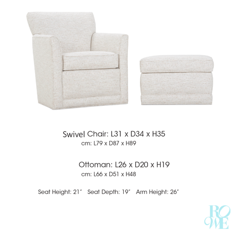 Times Square Swivel Chair Vermont Furniture | Modern Design ...