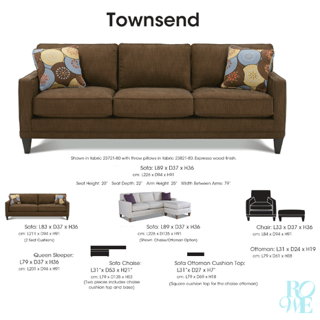 Townsend Sofa Vermont Furniture | Modern Design Contemporary Furniture